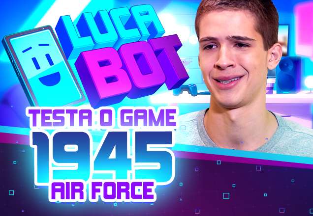 Luca BOT: Luca Tuber arrepia no game Air Force 1945 - SBT