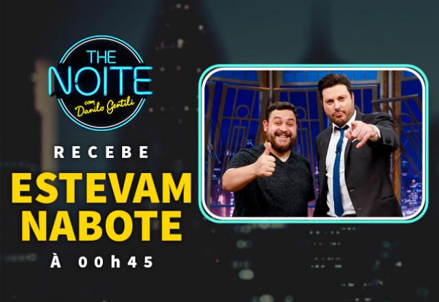 SBT TV | The Noite recebe o comediante Estevam Nabote nesta segunda-feira