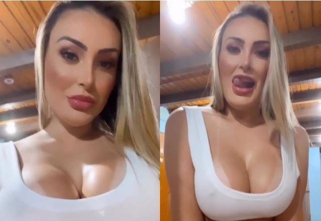 SBT TV | Andressa Urach sensualiza e chama seguidores para boate: \"Espero vocês\"