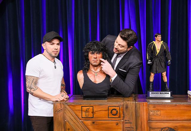 The Noite recebe escultor favorito de Sylvester Stallone, Edinho Maga - SBT
