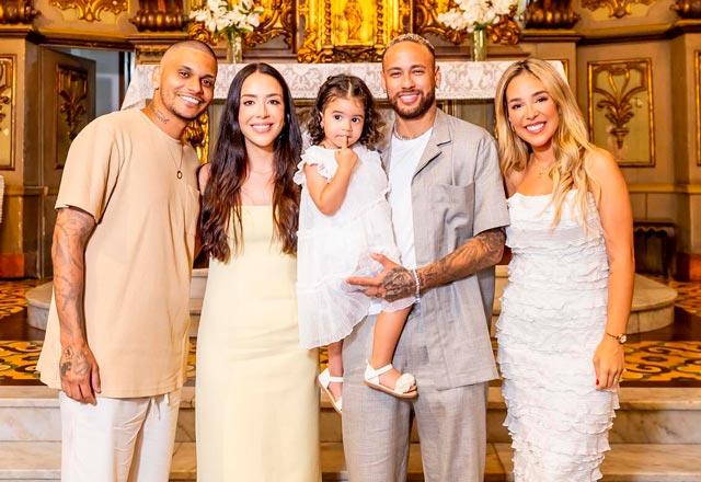 SBT TV | Neymar Jr compartilha fotos especiais do batismo da afilhada: \"Dindo vai cuidar pra ...