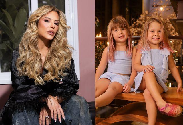 SBT TV | Poliana Rocha reage ao novo visual das netas Maria Alice e ...