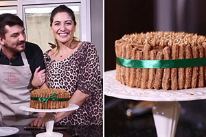 SBT TV | Carol Fiorentino ensina a fazer o Bolo de Churros do Bake Off ...